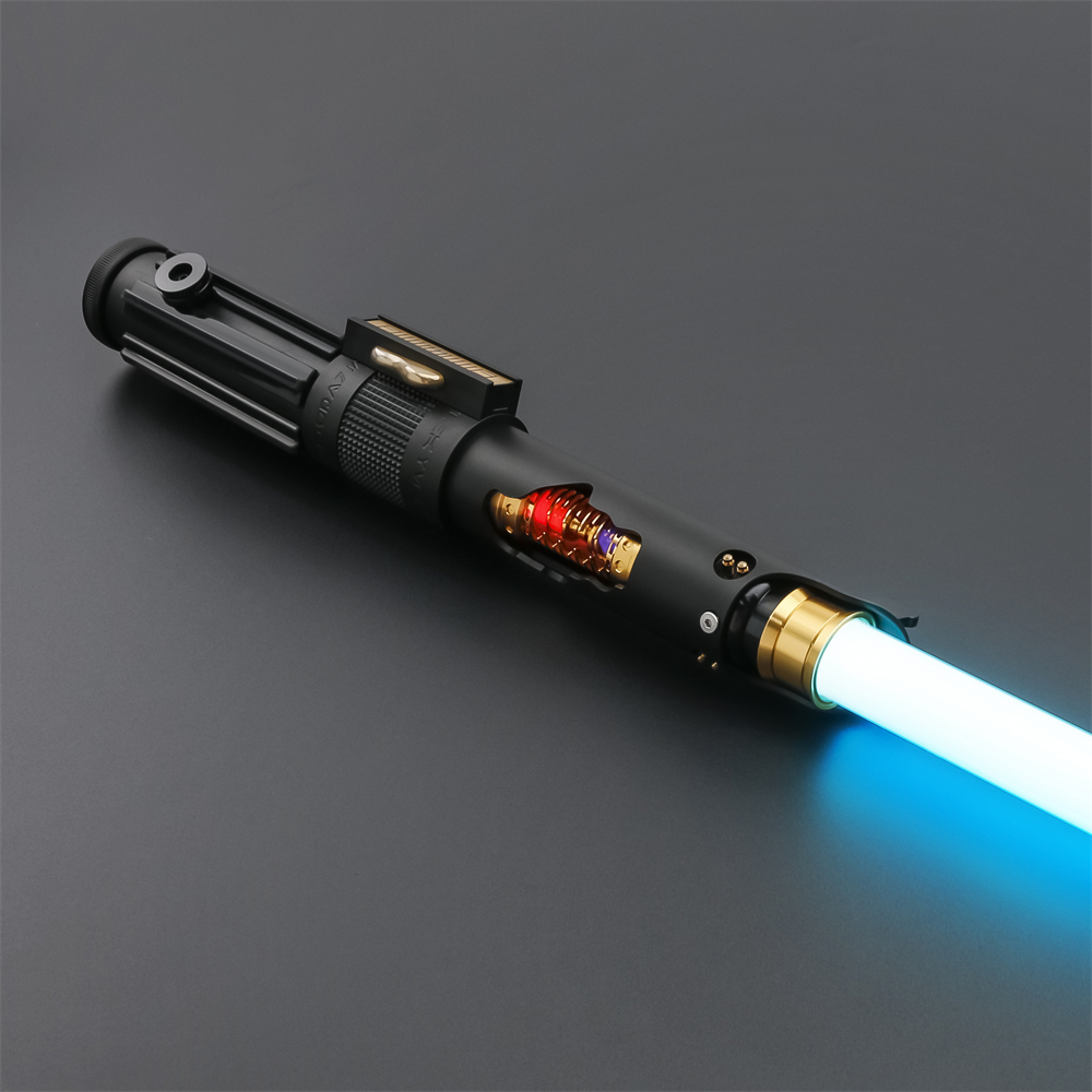 Anakin EP3 Silver Lightsaber With Exposed Crytsal - SNV4 PRO