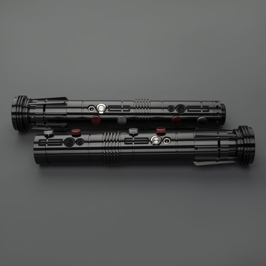 Darth Maul Black Double-Bladed Duelling Lightsaber - RGB-X
