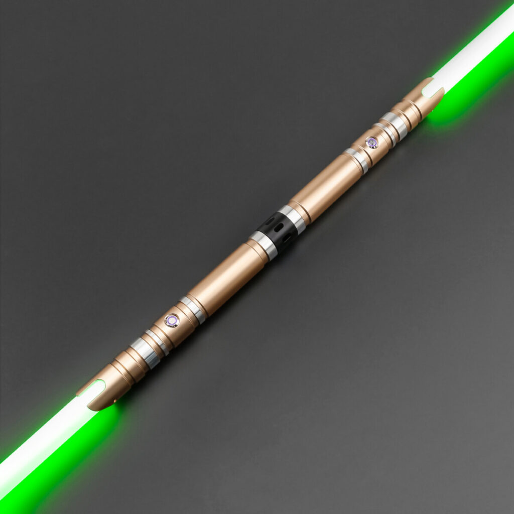 Gold Hammer Double-Bladed Duelling Lightsaber - S-RGB
