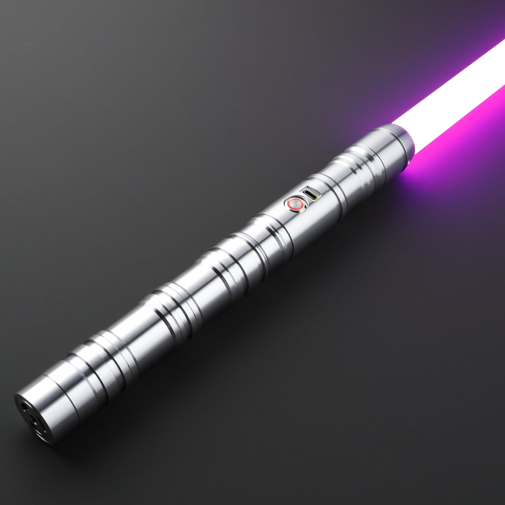 The Legion Silver Duelling Lightsaber - RGB-X