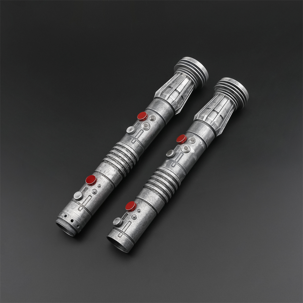 Weathered Darth Maul Double-Bladed Duelling Lightsaber - S-RGB