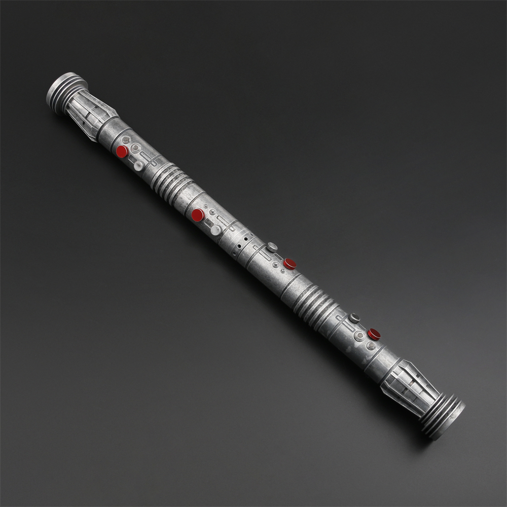 Weathered Darth Maul Double-Bladed Duelling Lightsaber - S-RGB