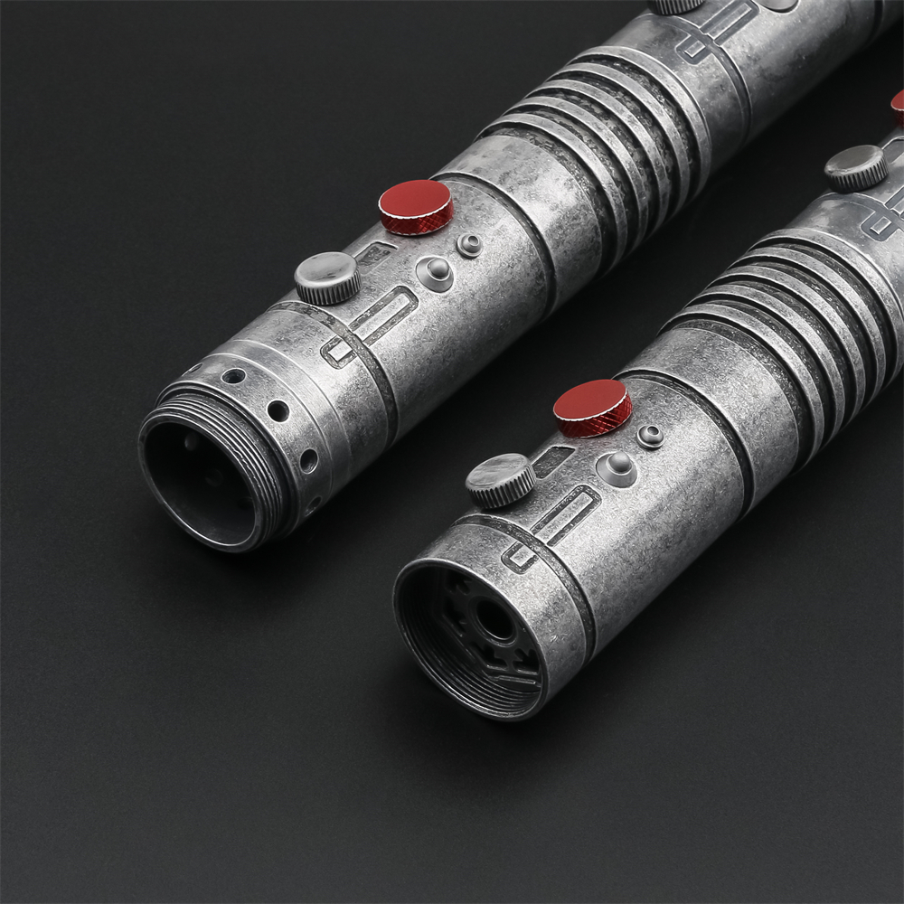 Weathered Darth Maul Double-Bladed Duelling Lightsaber - S-RGB